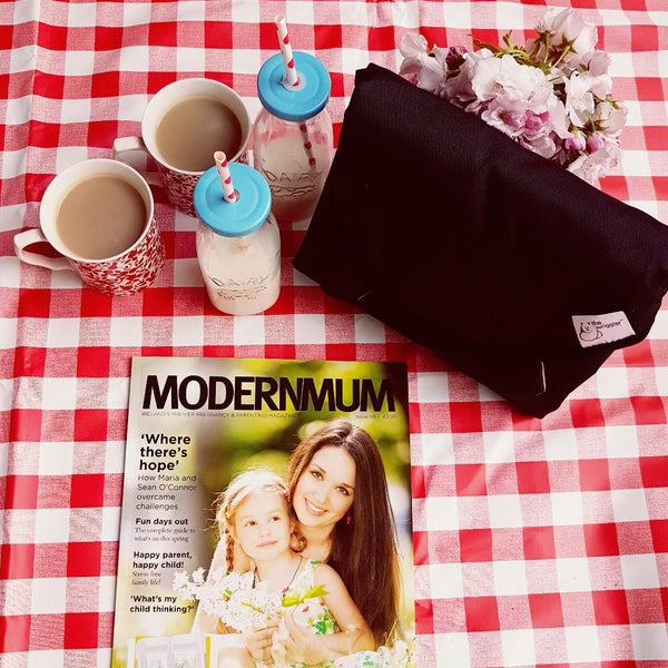 The Wriggler portable changing mat featured in Modern Mum magazine